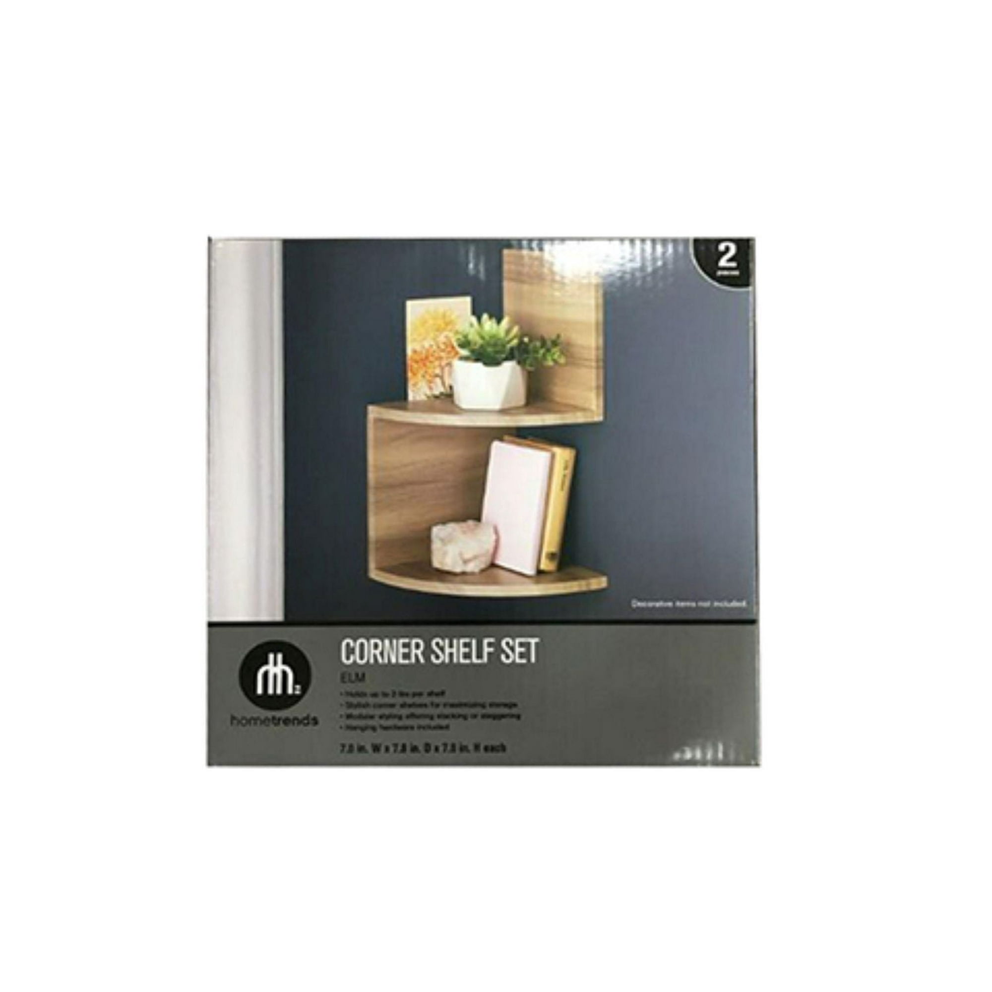 Click here for Kiera Grace Kg Corner Shelf Set Elm Mdf 8 In prices