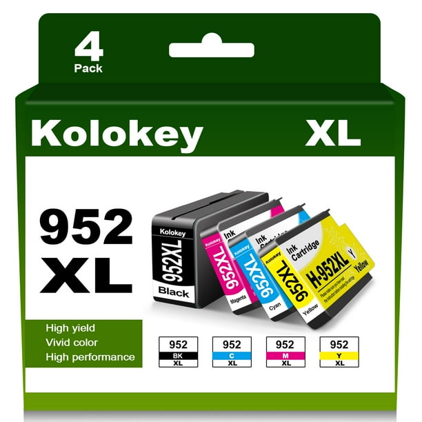 952XL Ink Cartridges Combo Pack Replacement for HP 952 XL Compatible ...