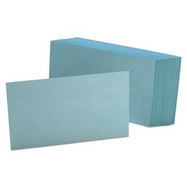 Oxford, OXF7321BLU, Colored Ruled Index Cards, 100 / Pack - Walmart.com