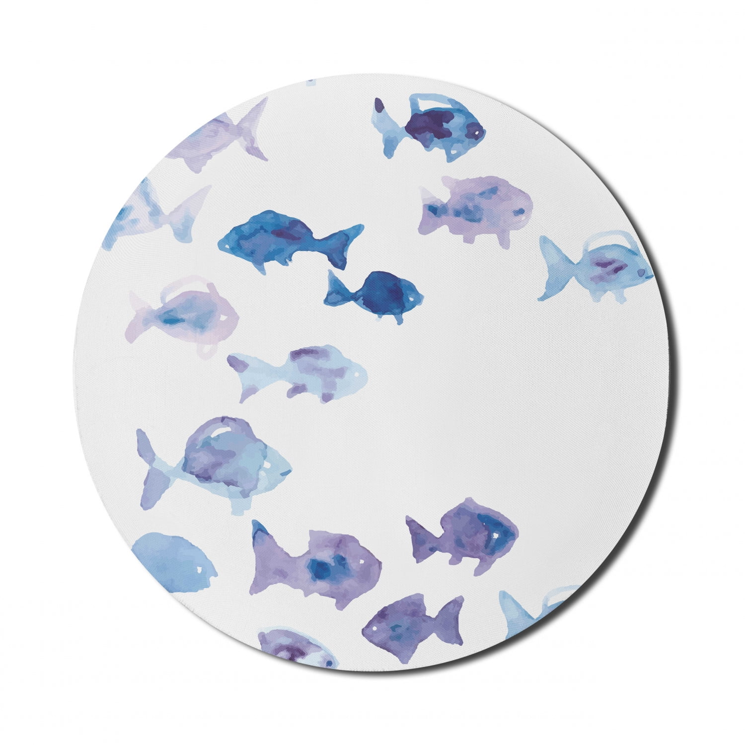 Animal Mouse Pad for Computers, Little Fishes Watercolors Ocean ...