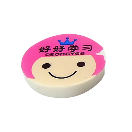 Cartoon Round Rubber Eraser Correction Kids Promotional School ...