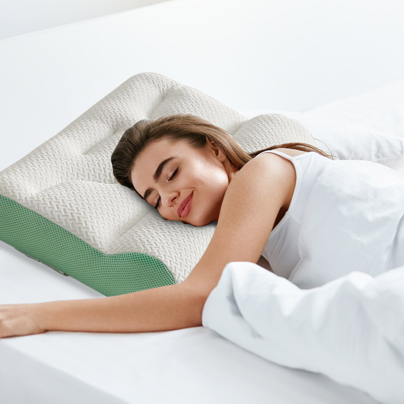 Click here for Styesk Ergonomic Cotton Cervical Memory Foam Pillo... prices