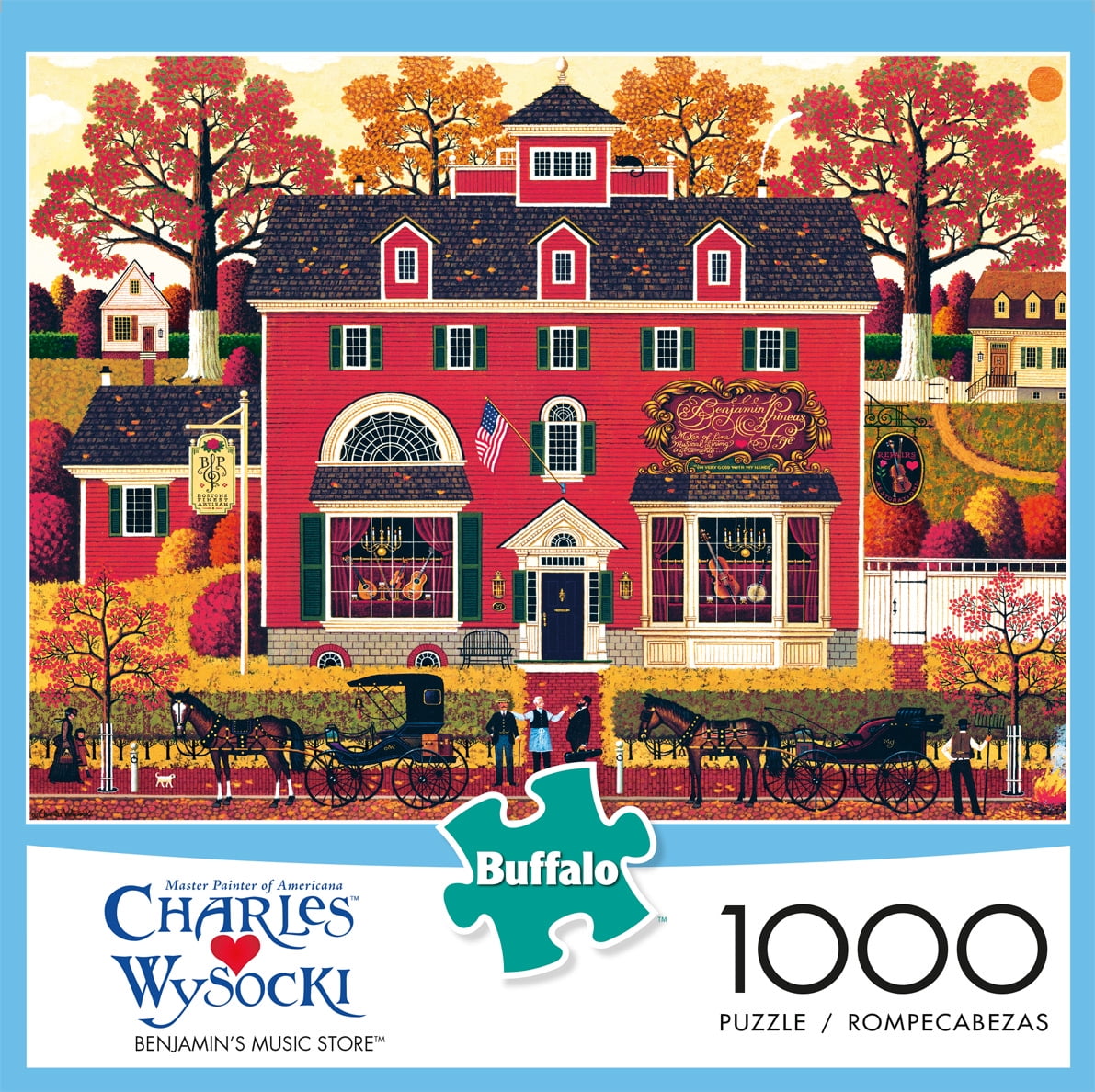Buffalo Games - Charles Wysocki - Benjamin's Music Store - 1000 Piece ...