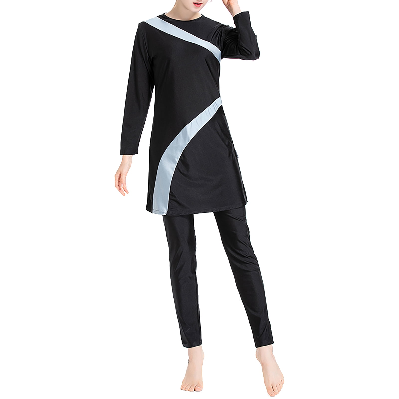 YONGHS Muslim Swimsuits for Women 3 Pieces Modest Islamic Burkini ...