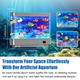 "2BK Artificial Fish Tank, Virtual Ocean Toy, Mini Aquarium, Colorful ...