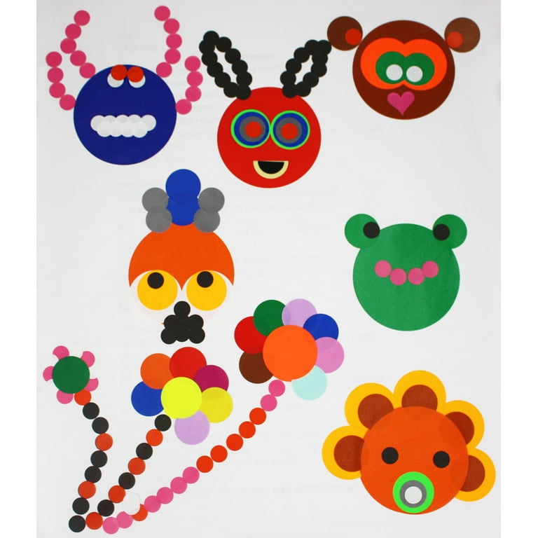 Gym Dots For Kids Royal Green Fun Dot Sticker Activity Sheets For Kids ...