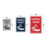 Portrait Round Chemical Hazard Sign (Blue) - Small - Walmart.com