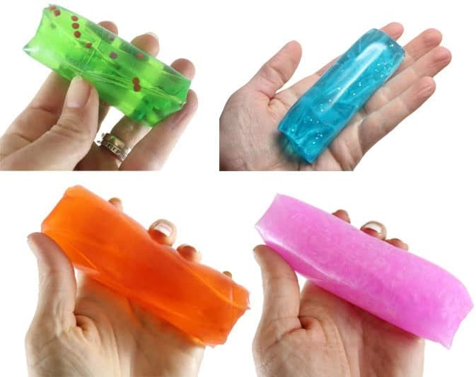 4 Different Water Trick Snakes - Filled with Glitter, Confetti, Glow in ...