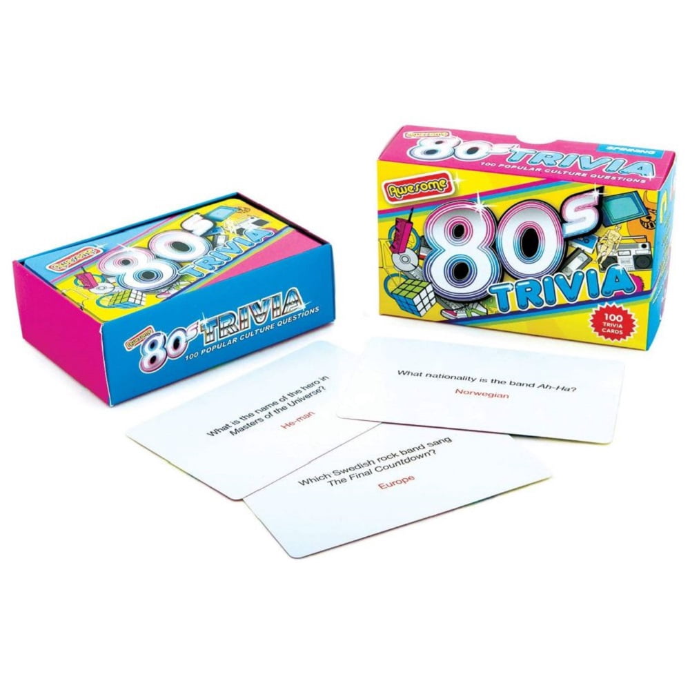 Awesome 80's Trivia Card Game New - Walmart.com
