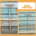 2Pcs Adjustable Stainless Steel Sign Pole Handheld Board Holder for ...
