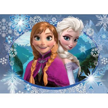 Disney's Frozen Elsa & Anna Edible Image Cake Topper, 8" Round ...