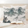 Chinese Style Outdoor Waterproof Throw Pillow Covers Set of 2, 26"x26 ...