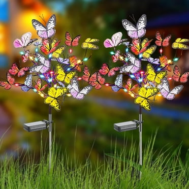 Deago Solar Lights Outdoor Garden Decorations, Waterproof Hanging ...