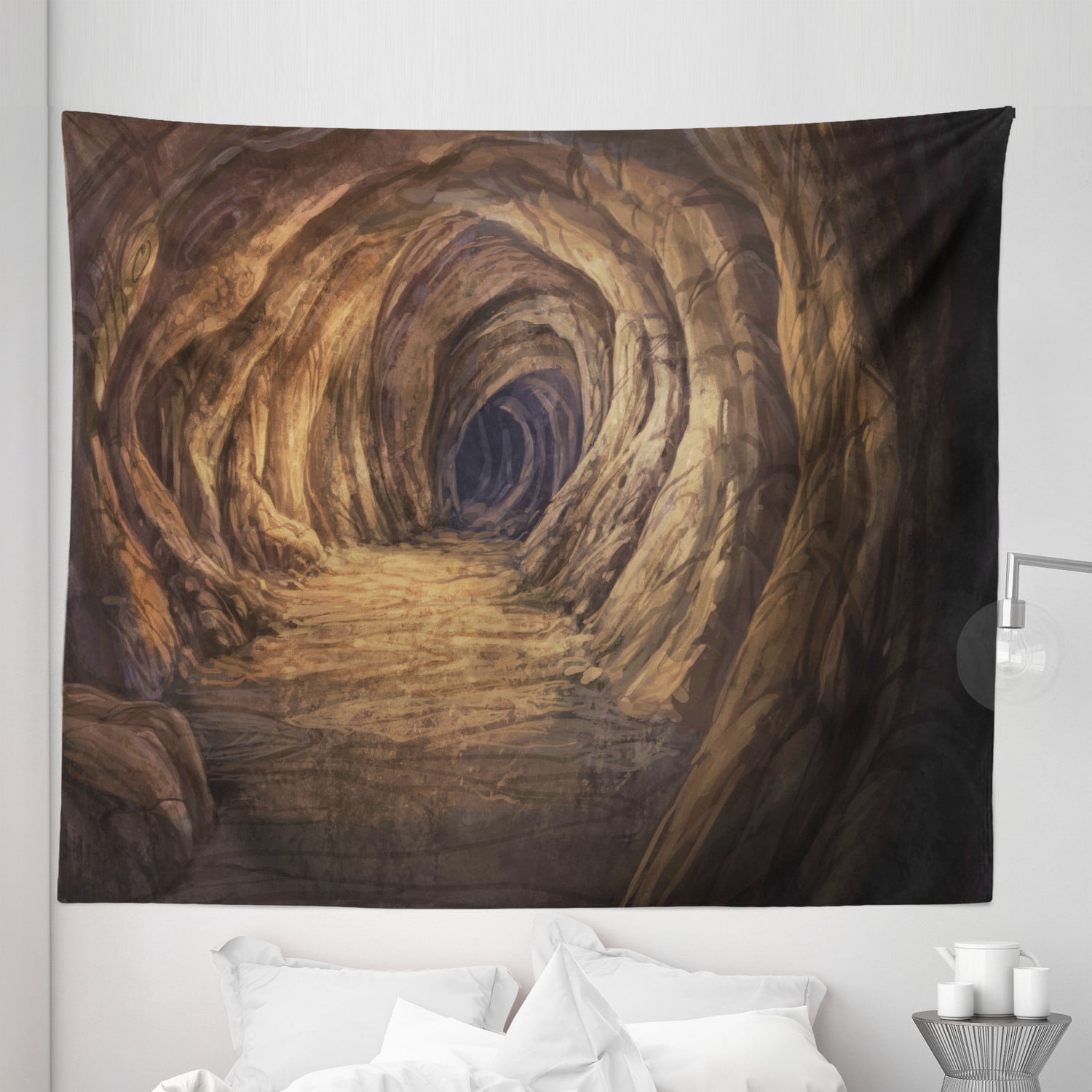 Cave Tapestry, Geologic Formation in Digital Painting Style ...
