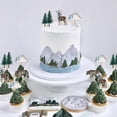 16PCS Adventure Theme Cupcake Toppers Wooden Forest Mountain Cake ...
