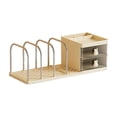Book Organizer Set (14.6x5.9x5.3 Inch), Plastics Desk Sorting Station ...