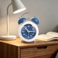 Retro Mechanical Bell Alarm Clock – Silent Non-Ticking Quartz Movement ...