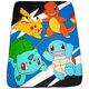 Pokemon 856382 45 x 60 in. Pokemon Kanto Starters Fleece Throw Blanket - Walmart.com