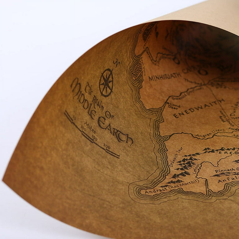 The Hobbit Map Poster