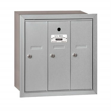 Salsbury Industries 3503SRU Vertical Mailbox - 3 Doors - Sandstone ...
