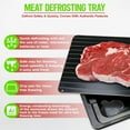 Fast Meat Thawing Tray with Drip Pan | Aluminum Defrosting Board for ...