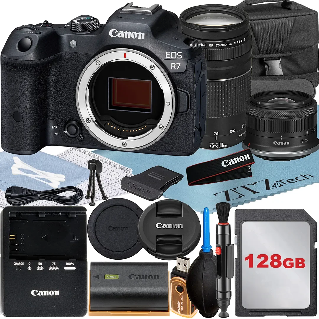 Click here for Canon Eos R7 Mirrorless Camera With Rf-S 18-45mm +... prices