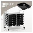 12-Drawer Rolling Storage Cart - Mobile Utility Cart with Wheels for ...