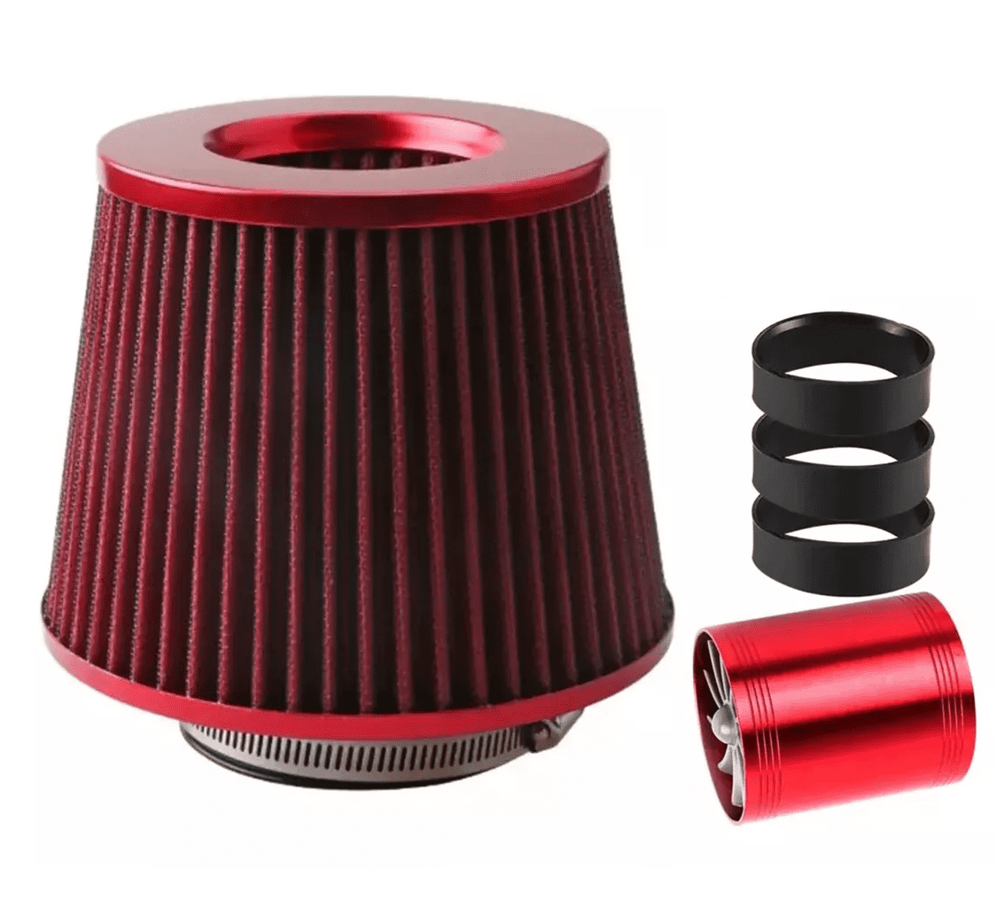 Filtro De Alto Flujo Universal Y Tornado Turbina Para Auto Rojo ...