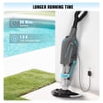 SEYVUM Cordless Handheld Pool Vacuum with Telescopic Pole, 80 Min ...