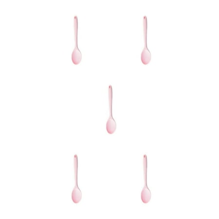 Goriertaly Silicone Spoon with Handle Non-stick Soup Food Spoons ...