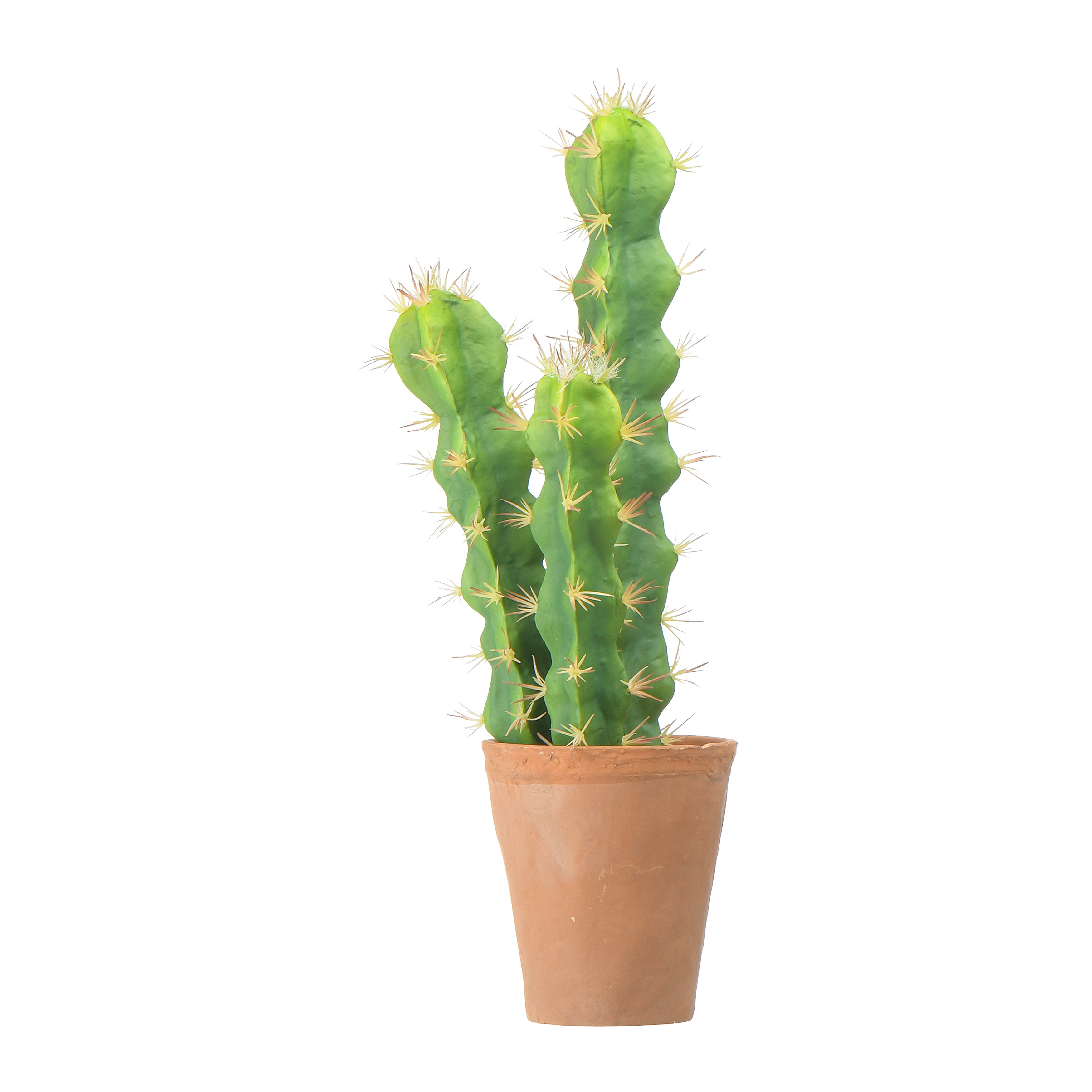 Creative Co Op Faux Cactus In Terracotta Colored Pot