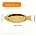 ABCISI Stainless Steel Fish Serving Platter, 2Pcs Fish Shaped Plate ...