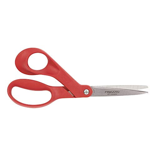 Fiskars Premier 7′ Bent Scissors-Red, Left-Handed