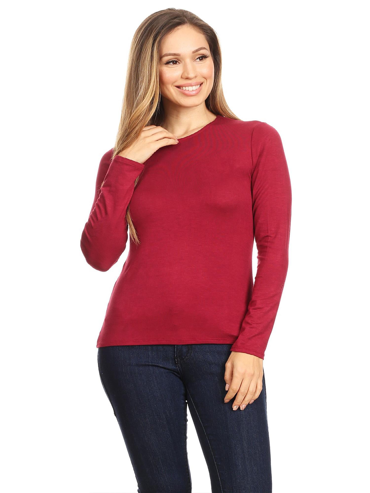 Moa Collection - MOA COLLECTION Women's Solid Basic Casual Lightweight ...