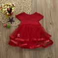 Curuila Infant Girls Tutu Dress Bow Solid Color Sleeveless Crew Neck ...