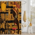 Black Women Giraffe Elephant Tree Shower Curtain Set, Waterproof Shower ...