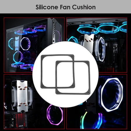 Clairlio 120x120mm Anti Vibration Silicone Rubber Fan Gasket for ...