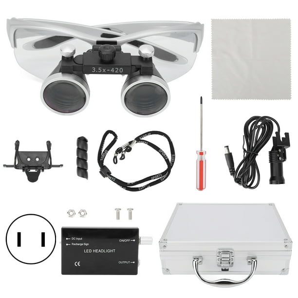 Head Magnifier,3.5X Surgical Magnifying Glass Dental Magnifying Glass ...