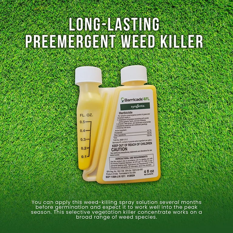 Syngenta Barricade 4FL Herbicide Concentrate - Preemergent Weed Control
