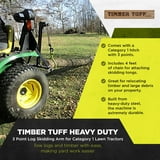 Timber Tuff TMW-81 3 Point Log Skidding Arm for Lawn Tractors, Black ...