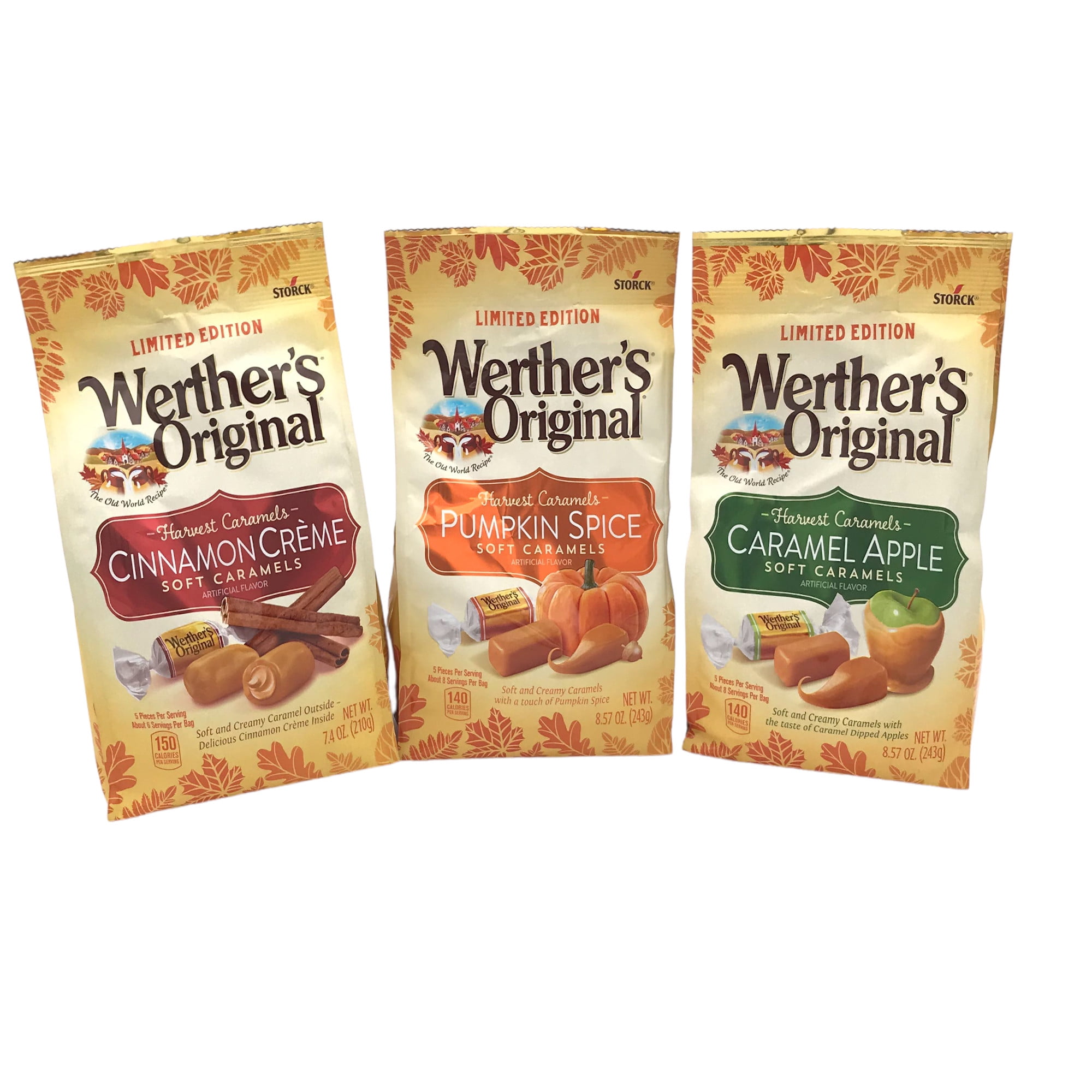 Werther's Soft Caramels Fall Flavored Bundle, Pumpkin Spice, Caramel ... Werther's Soft Caramels Fall Flavored Bundle, Pumpkin Spice, Caramel ...