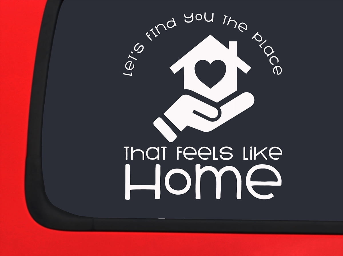 Car Sticker Lets Find You The Place That Feels Like Home House Heart ...