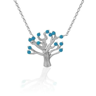 Handmade Blue Turquoise Waterfall Bib Necklace - Walmart.com
