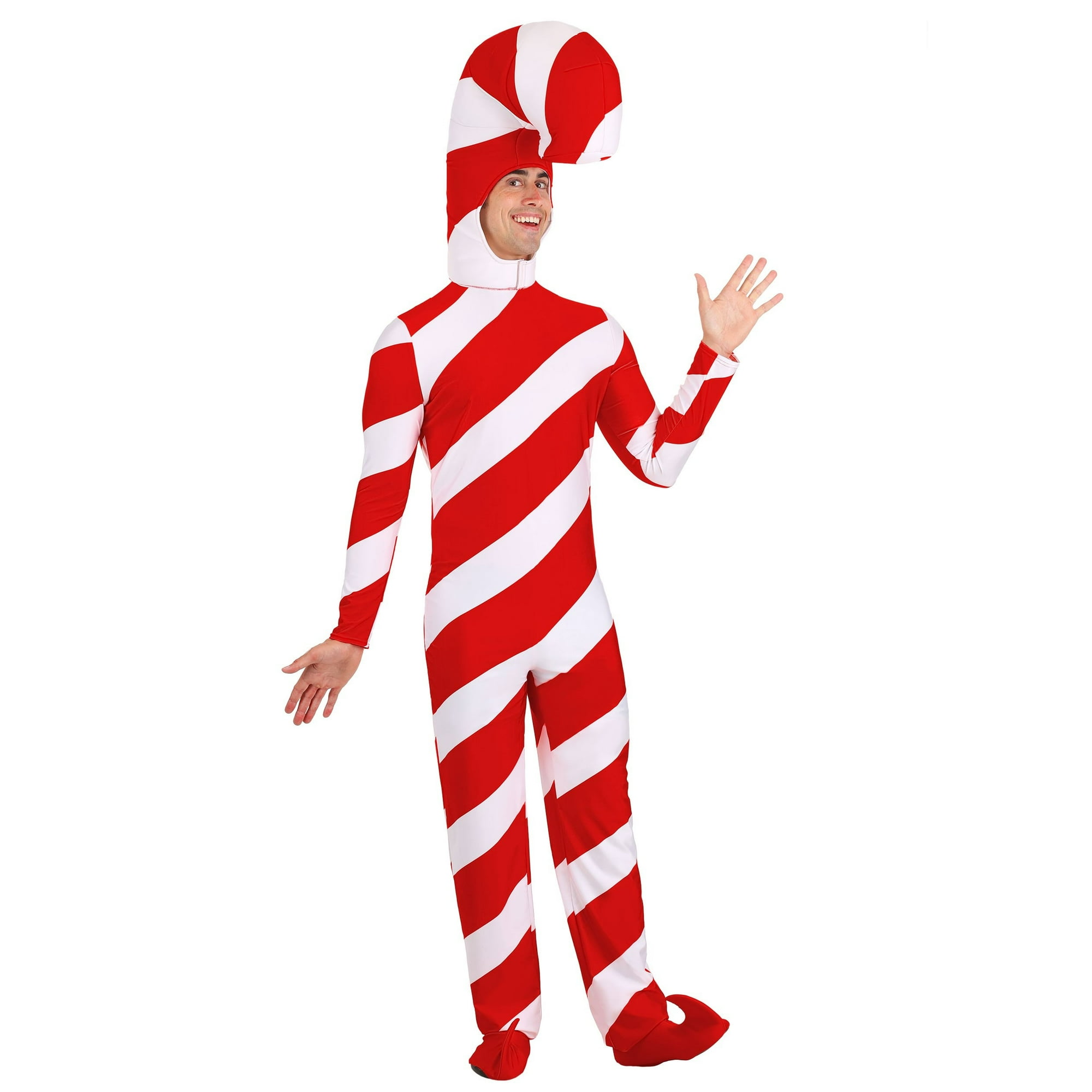 Click here for Fun Costumes Adult Red Candy Cane Bodysuit L prices