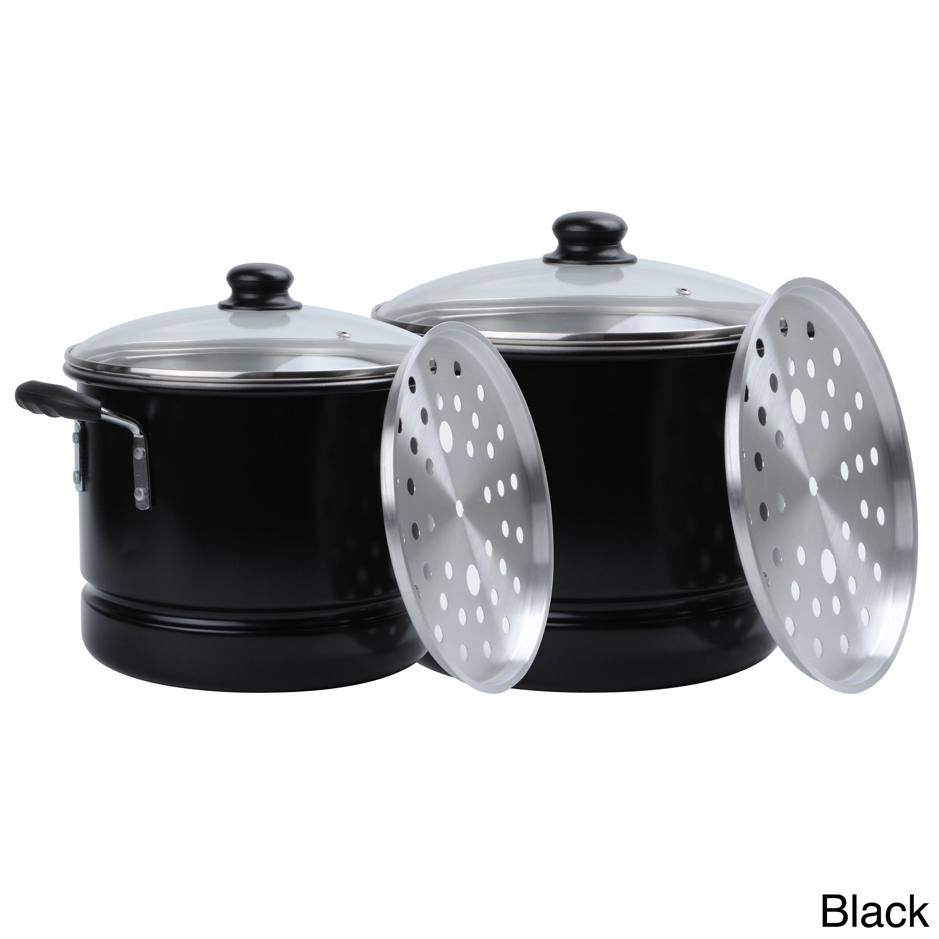 OEM Aluminum 20-quart and 12-quart 6-piece Steamer Set - Walmart.com ...