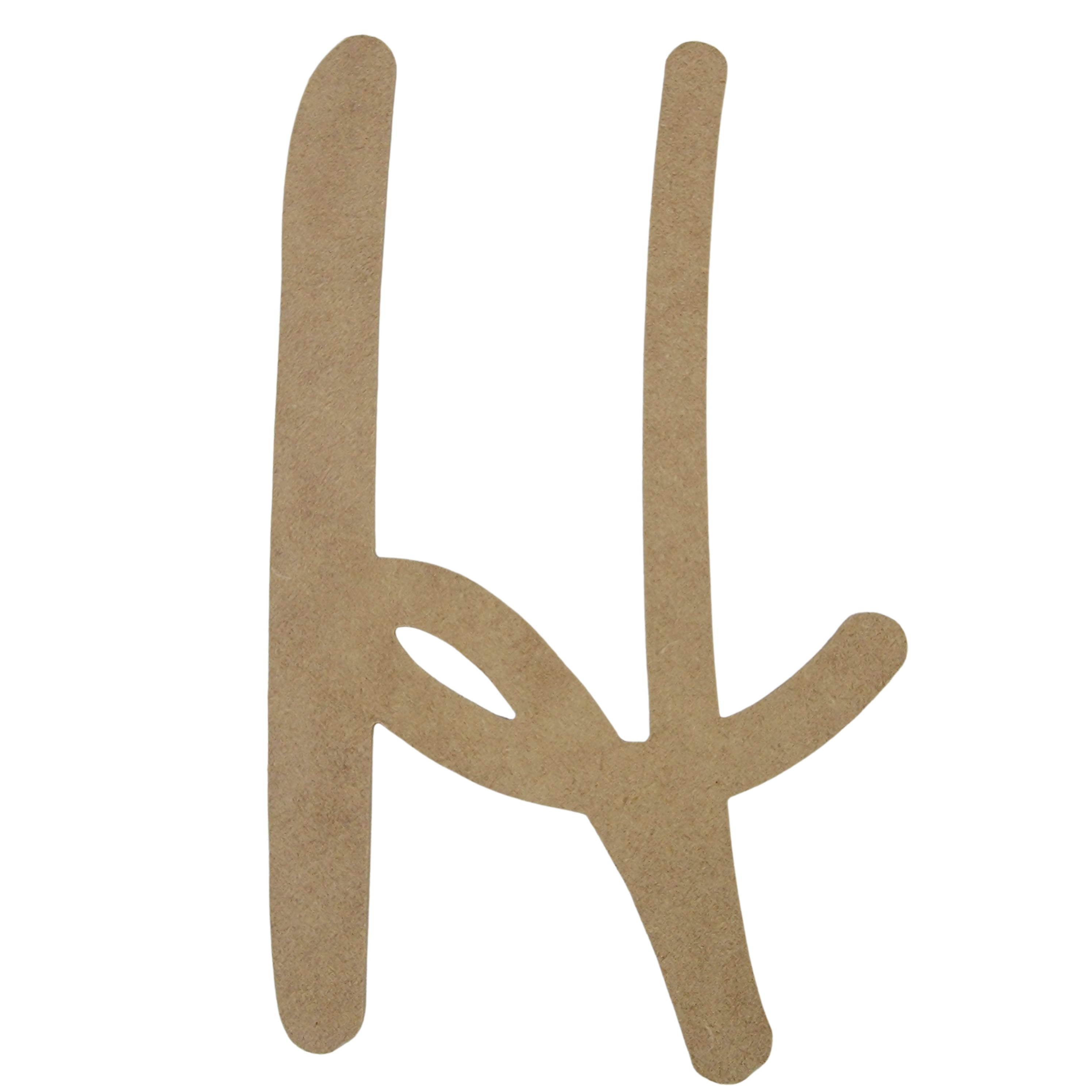 Wooden Letter Unfinished, Colleen Font, Craft Cutout - Walmart.com