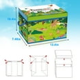 Picasso Tiles Foldable Toy Storage Chest for Kids, Forest Animal ...