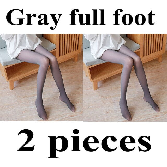 PIKADINGNIS Thick Thermal Leggings Women Sexy Translucent Warm Plush ...