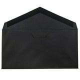 JAM Paper Monarch Envelopes, 3 7/8 x 7 1/2, Black Linen, 50 per Pack ...