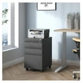 3 Drawer Mobile File Cabinet Under Desk Metal Filing Cabinet on Wheels ...
